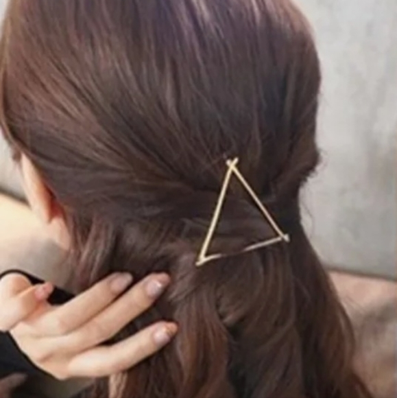 Accessories | Geometric Gold Hair Clip | Poshmark